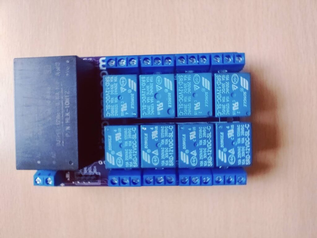 120/220VAC I2C 8 channel relay board for Arduino Raspberry 1.8-5VDC ...