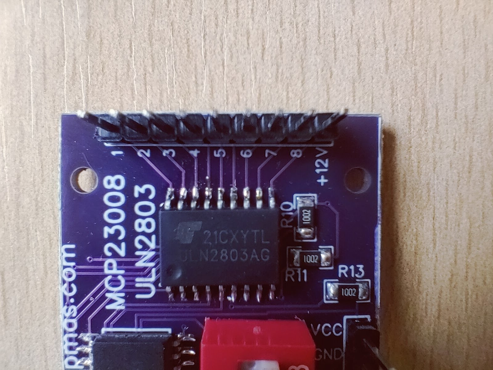 Mcp23008 With Uln2803 I2c Io Extension Board Expander Arduino Raspberry Rapmas