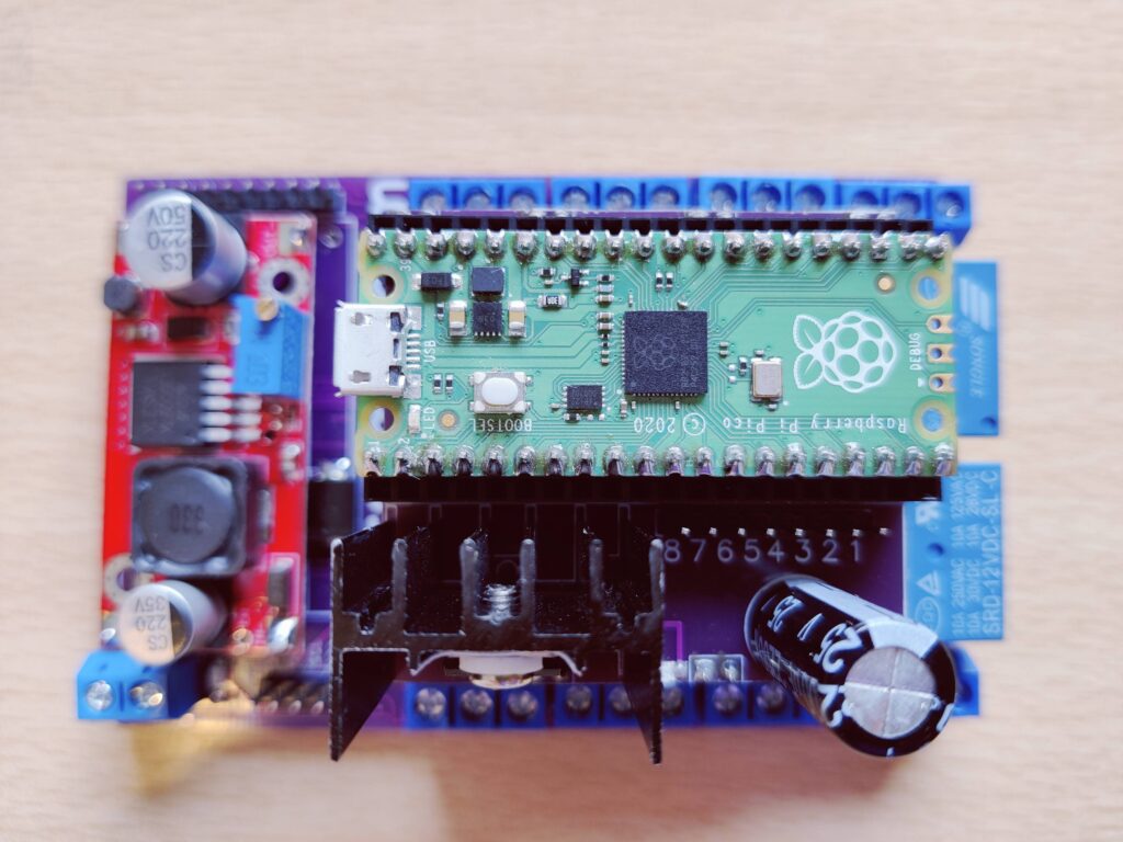 8-channel relay shield with Raspberry Pi Pico 5 12 24VDC power supply ...