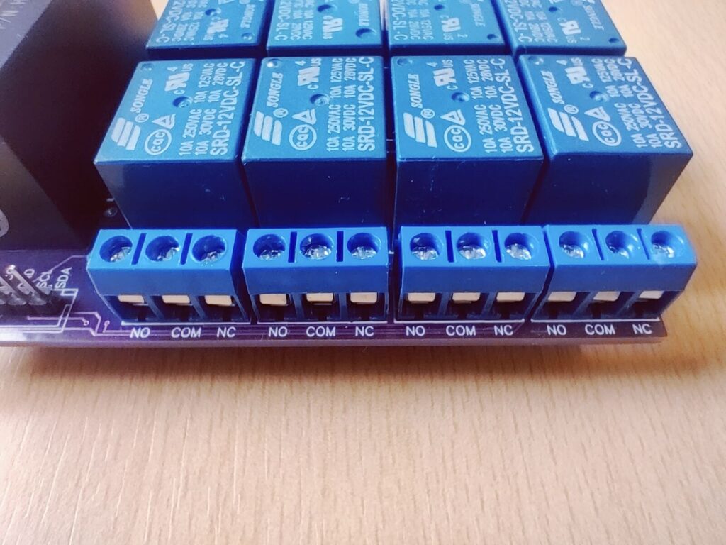 120/220VAC I2C 8 channel relay board for Arduino Raspberry 1.8-5VDC ...