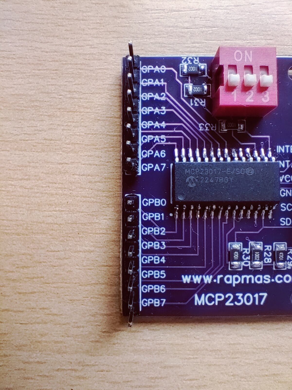 Mcp23017 I2c Extension Board 16 Io Expander Arduino Raspberry Rapmas