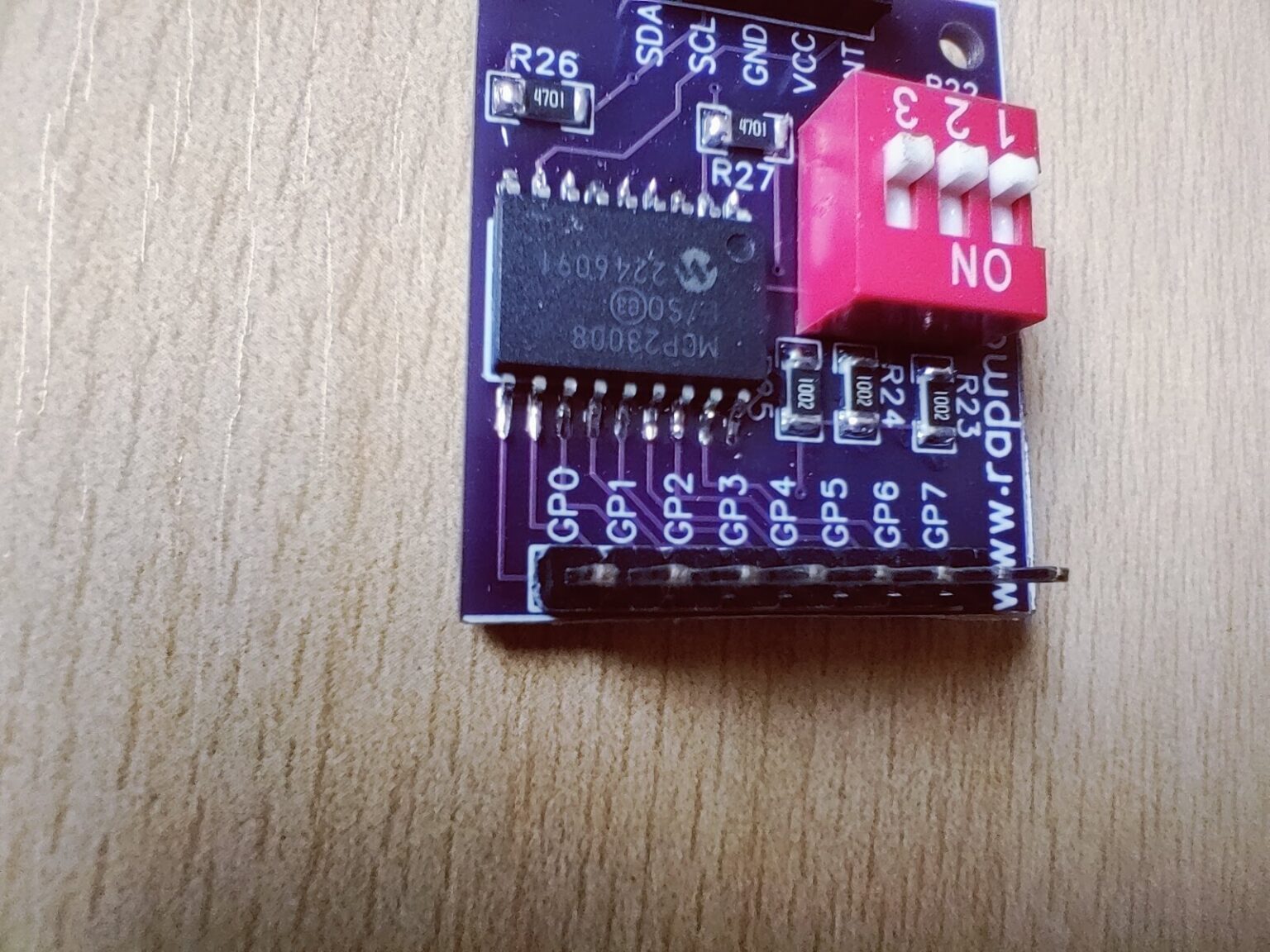 MCP23008 I2C extension board 8 I/O expander Arduino Raspberry – RAPMAS