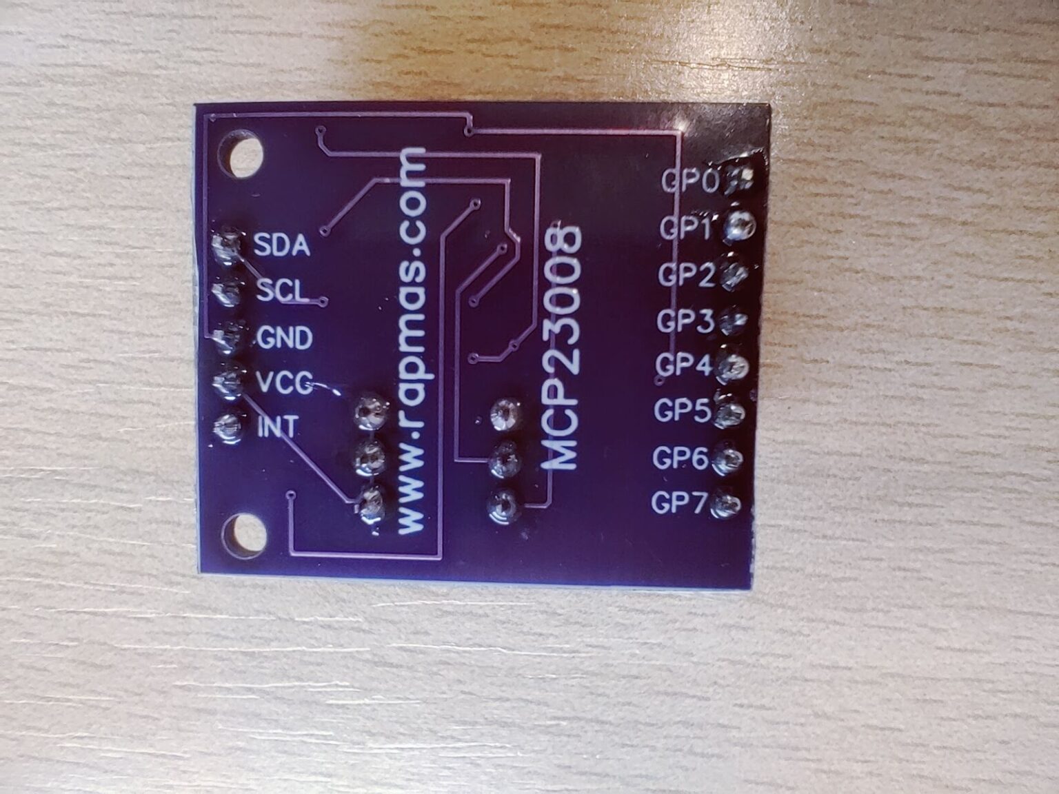 MCP23008 I2C extension board 8 I/O expander Arduino Raspberry – RAPMAS