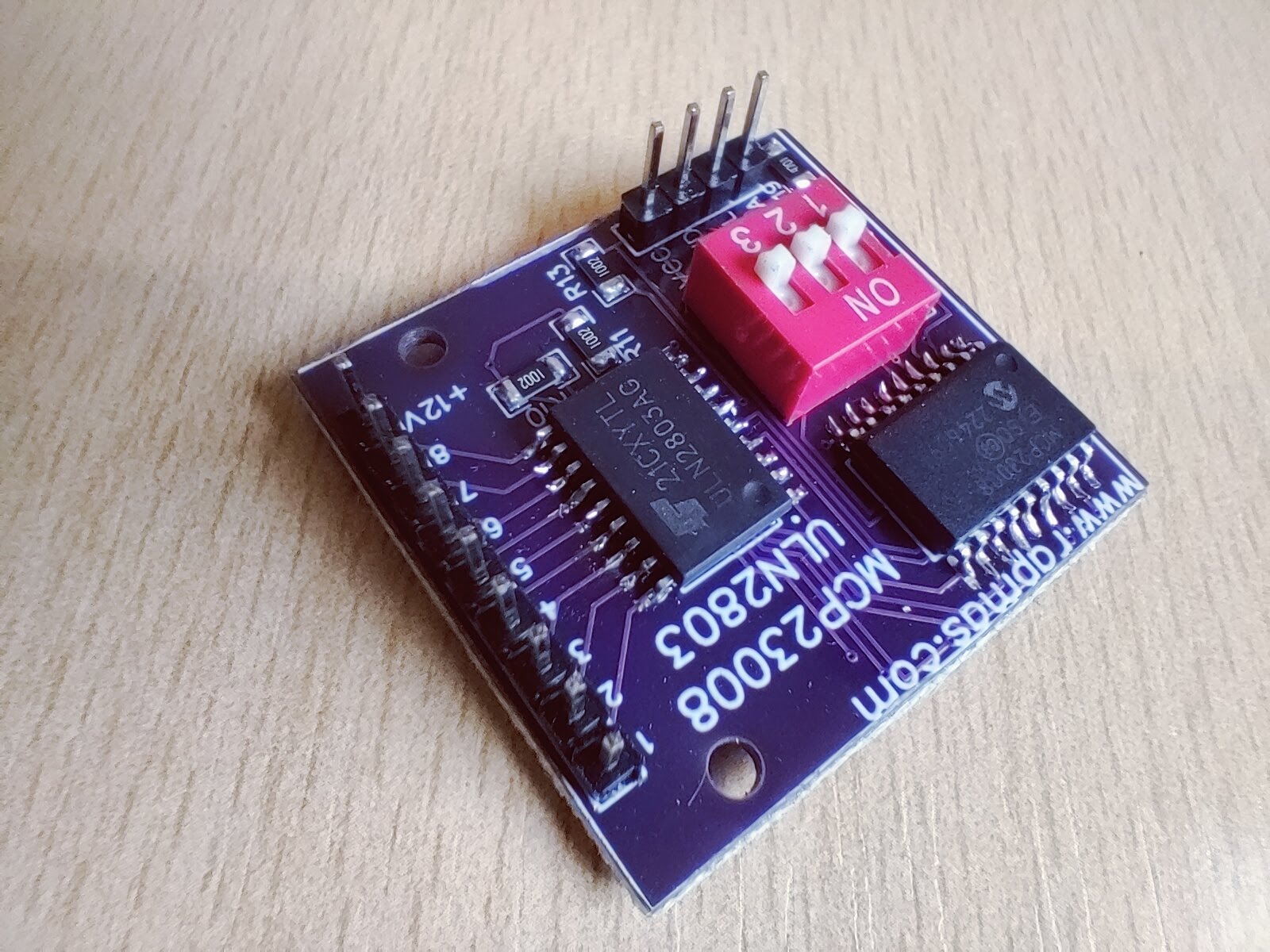 Mcp23008 With Uln2803 I2c Io Extension Board Expander Arduino Raspberry Rapmas