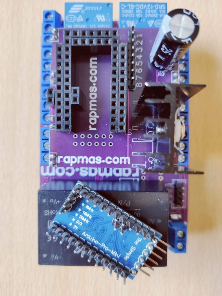 8-channel relay shield with Arduino Pro Mini 120/220VAC power supply ...