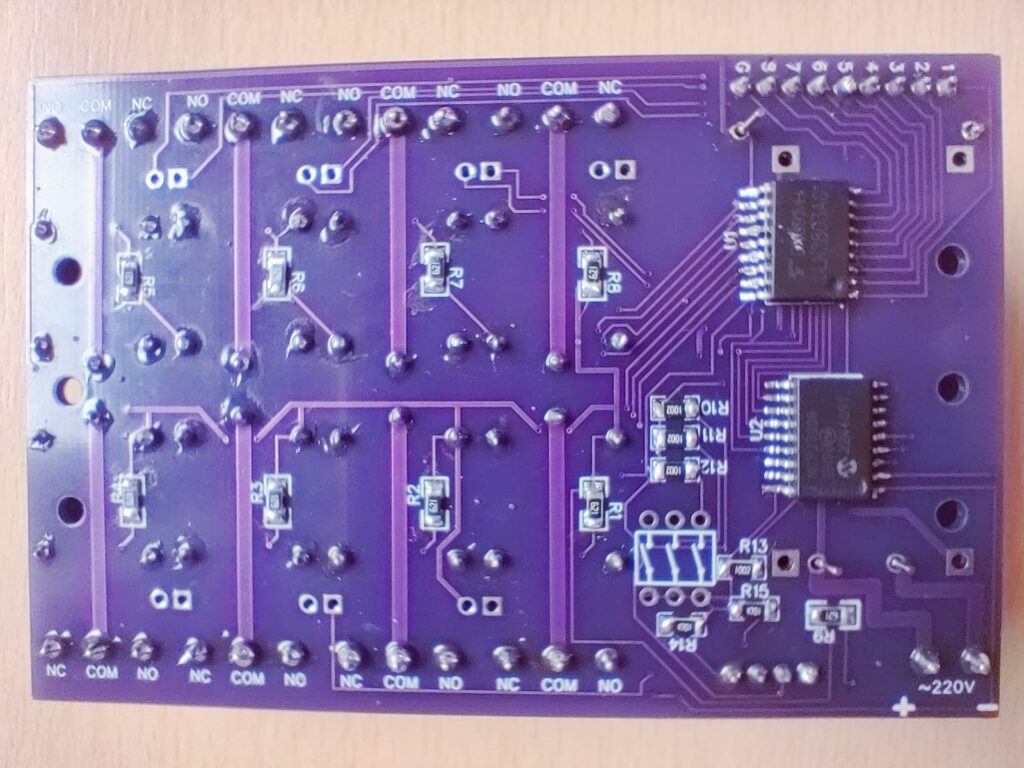 120/220VAC I2C 8 channel relay board for Arduino Raspberry 1.8-5VDC ...