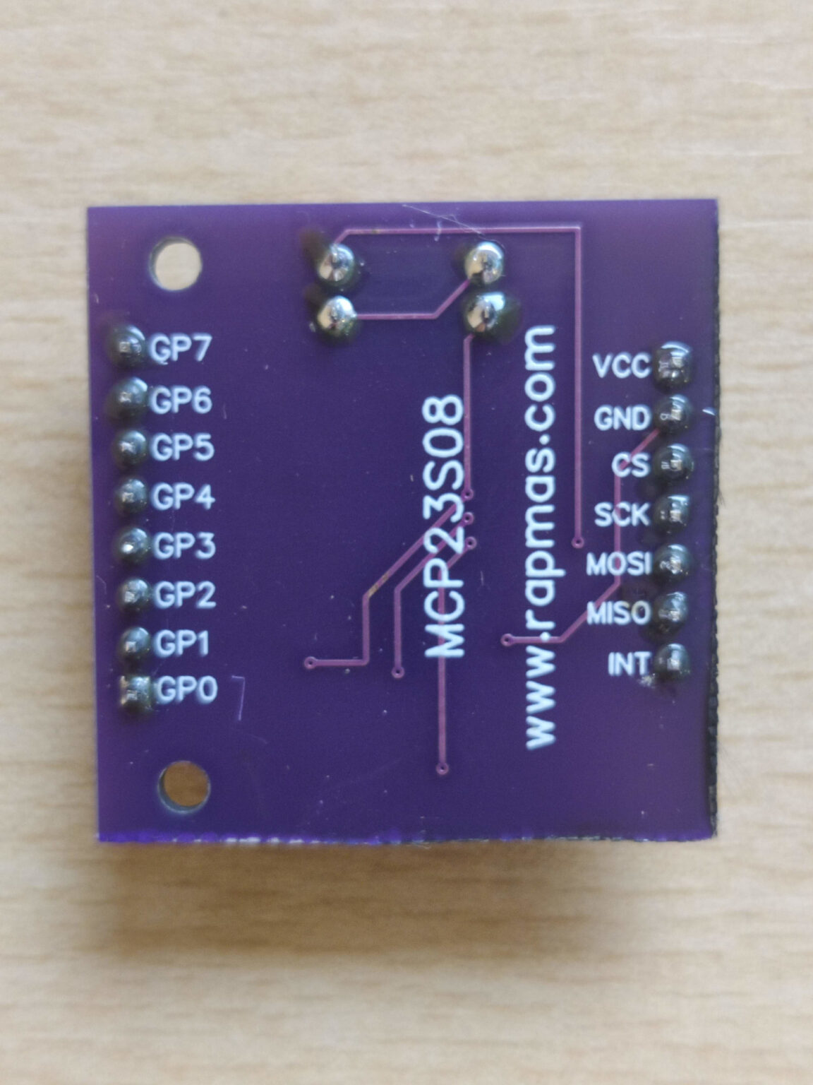 MCP23S08 SPI extension board 8 I/O expander Arduino Raspberry – RAPMAS