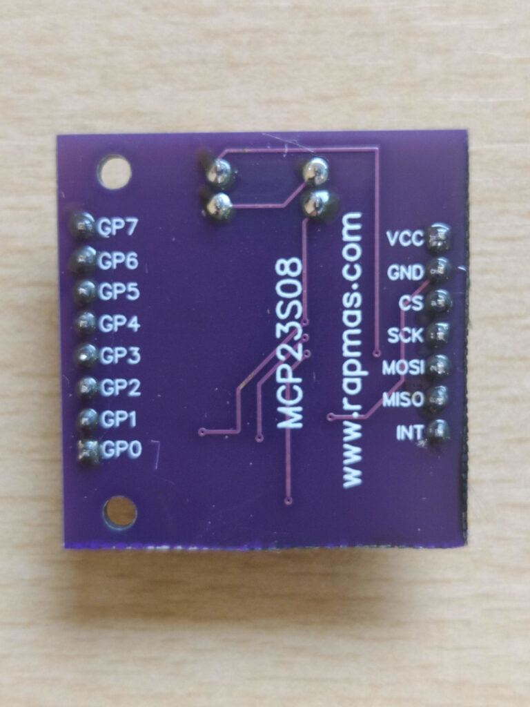 MCP23S08 SPI extension board 8 I/O expander Arduino Raspberry – RAPMAS