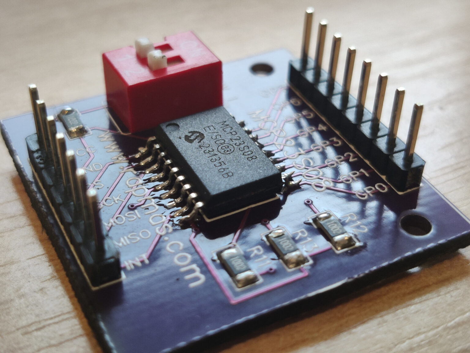 Mcp23s08 Spi Extension Board 8 Io Expander Arduino Raspberry Rapmas