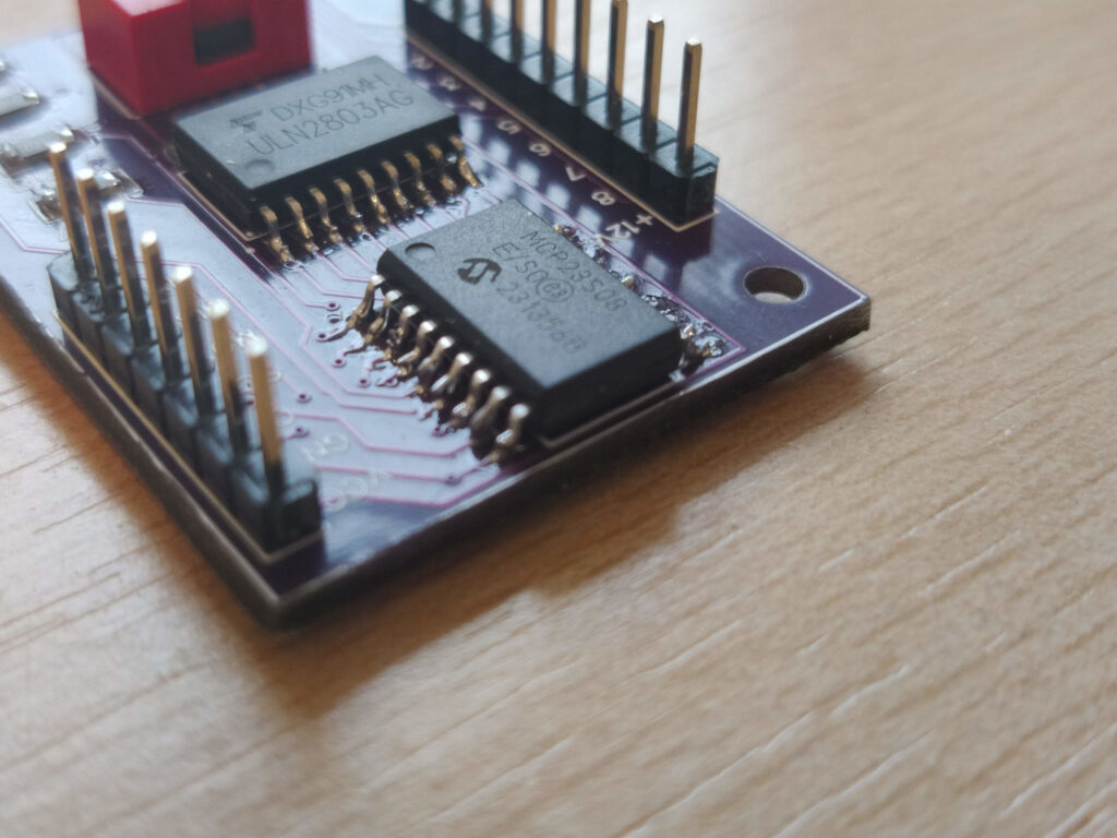 MCP23S08 with ULN2803 SPI I/O extension board expander Arduino Raspberry – RAPMAS