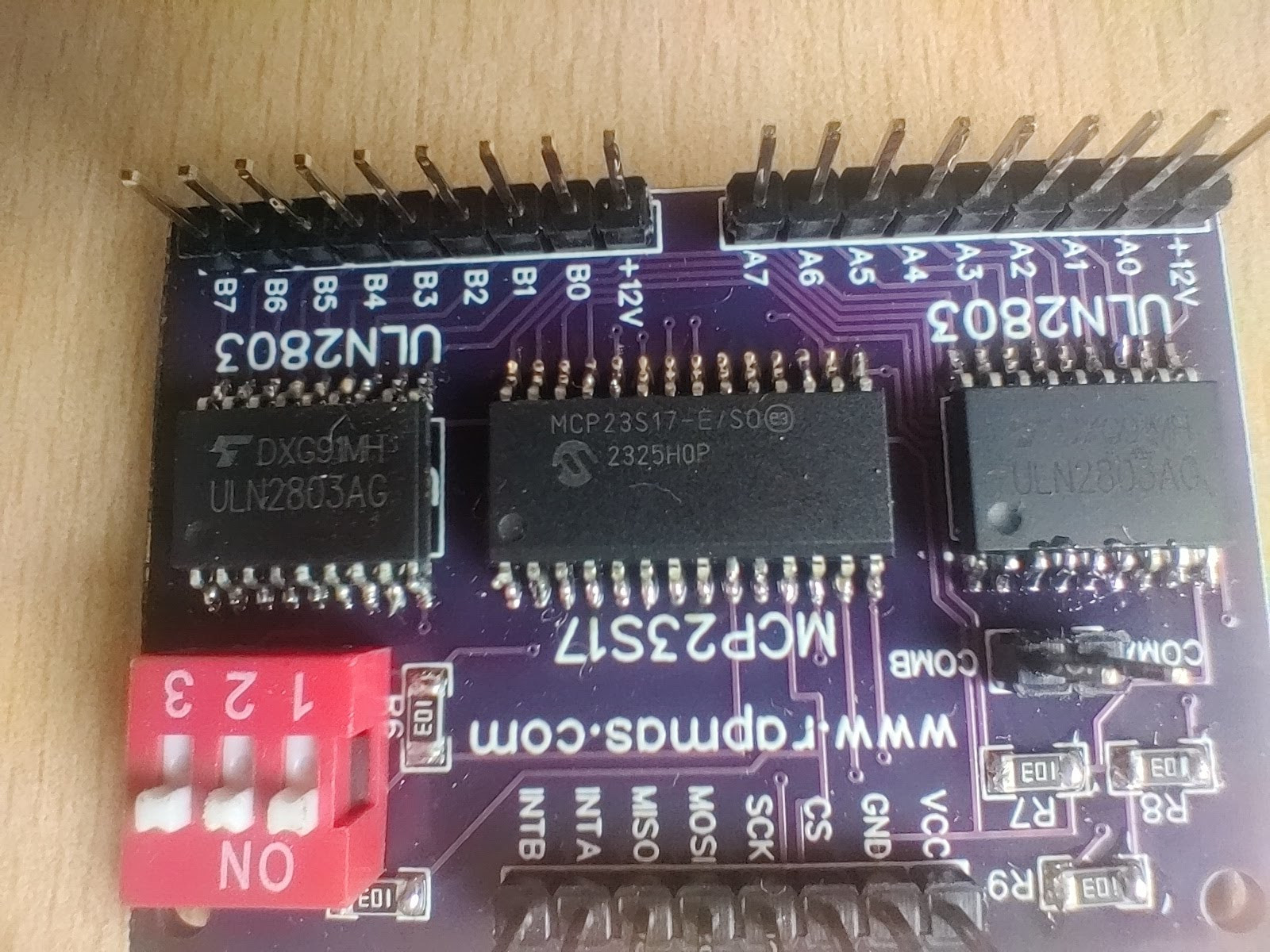 Mcp23s17 With 2 X Uln2803 Spi Serial Io Extension Board Expander Arduino Raspberry Rapmas
